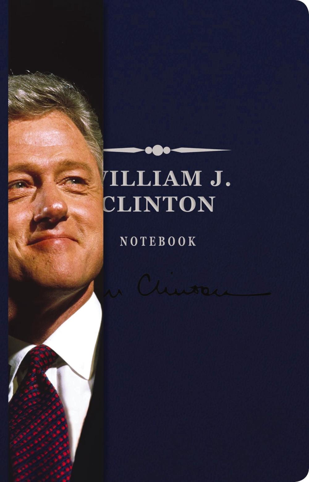 William J. Clinton Signature Notebook by Cider Mill Press, Leather ...