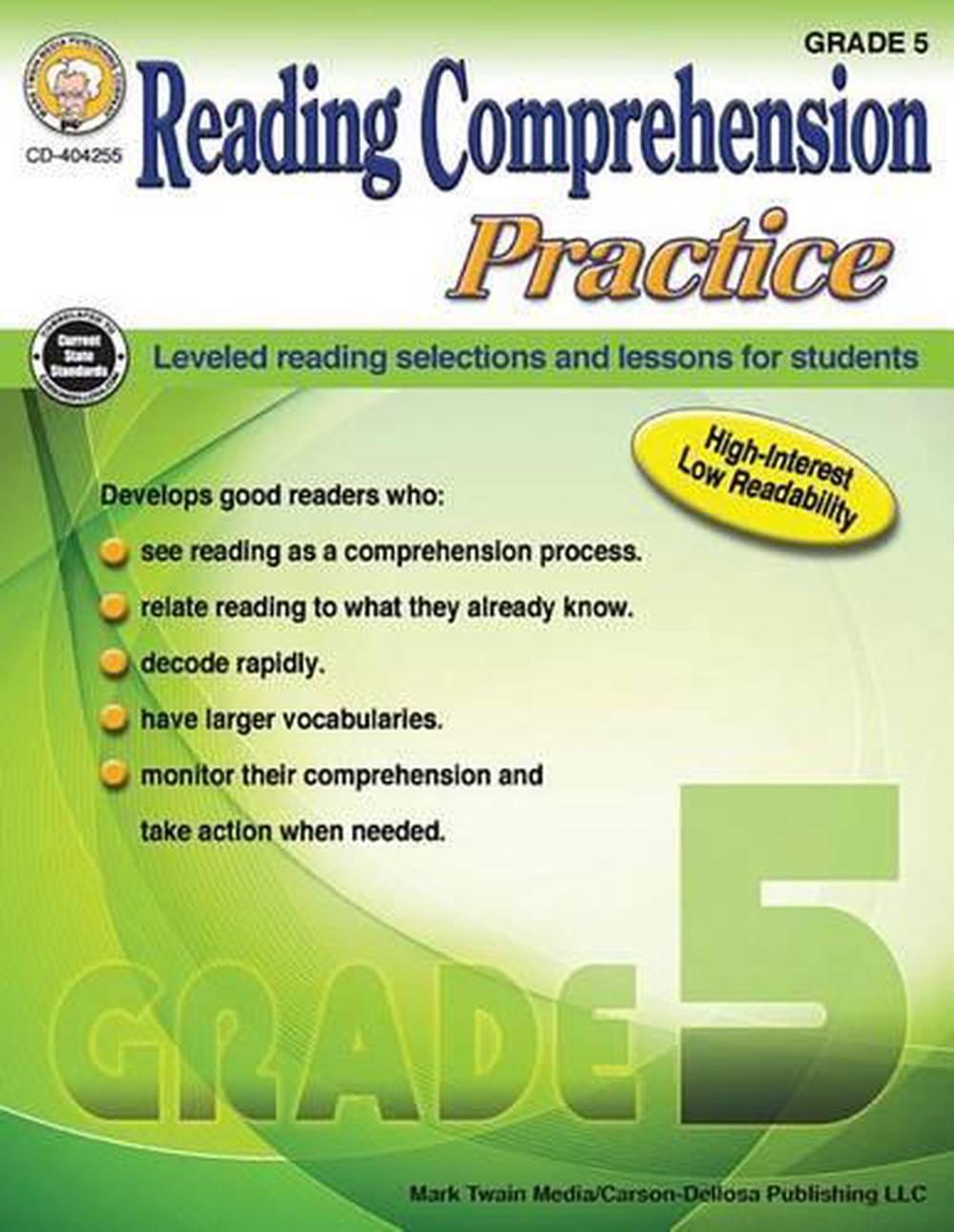 Reading Comprehension Practice, Grade 5 by Janet P. Sitter, Paperback ...