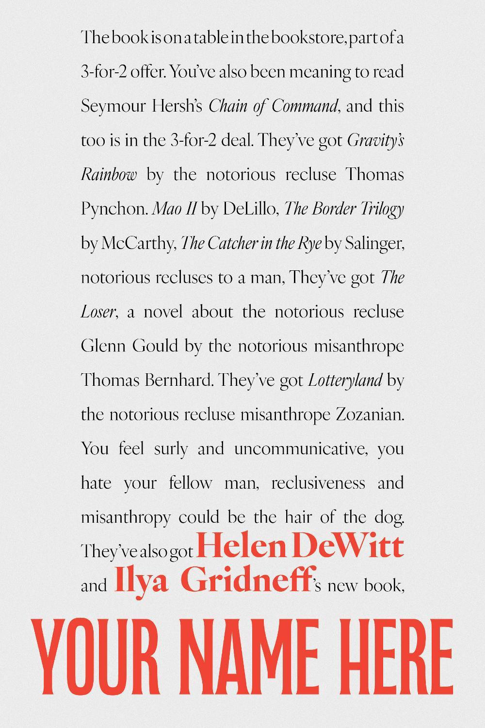 Your Name Here by Ilya Gridneff, Paperback, 9781628976267 | Buy online ...