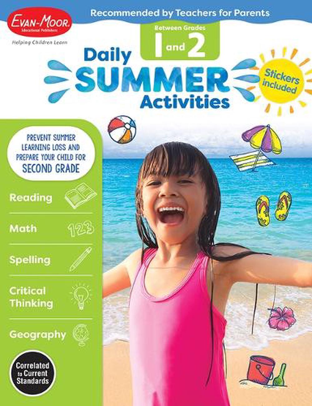 Daily Summer Activities: Between 1st Grade and 2nd Grade, Grade 1 - 2 ...