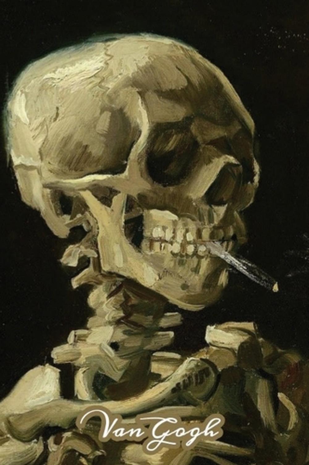 Skeleton of a Skull with a Cigarette Van Gogh Note Book by Sketchlogue ...