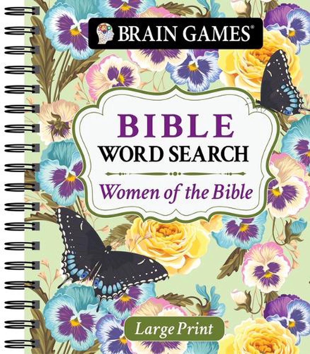 Brain Games - Large Print Bible Word Search: Women of the Bible by ...