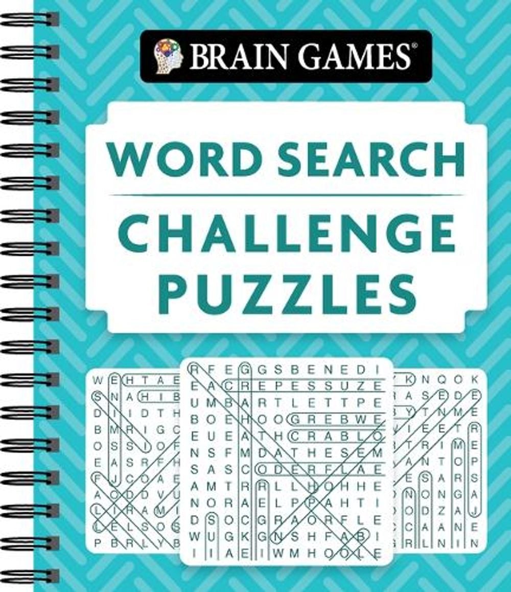 Brain Games - Word Search Challenge Puzzles by Brain Games, Spiral ...