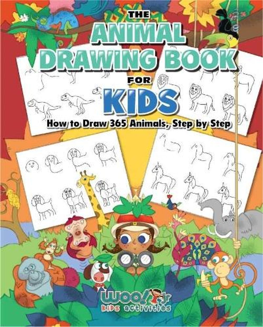 The Animal Drawing Book for Kids by Woo! Jr. Kids Activities, Paperback ...