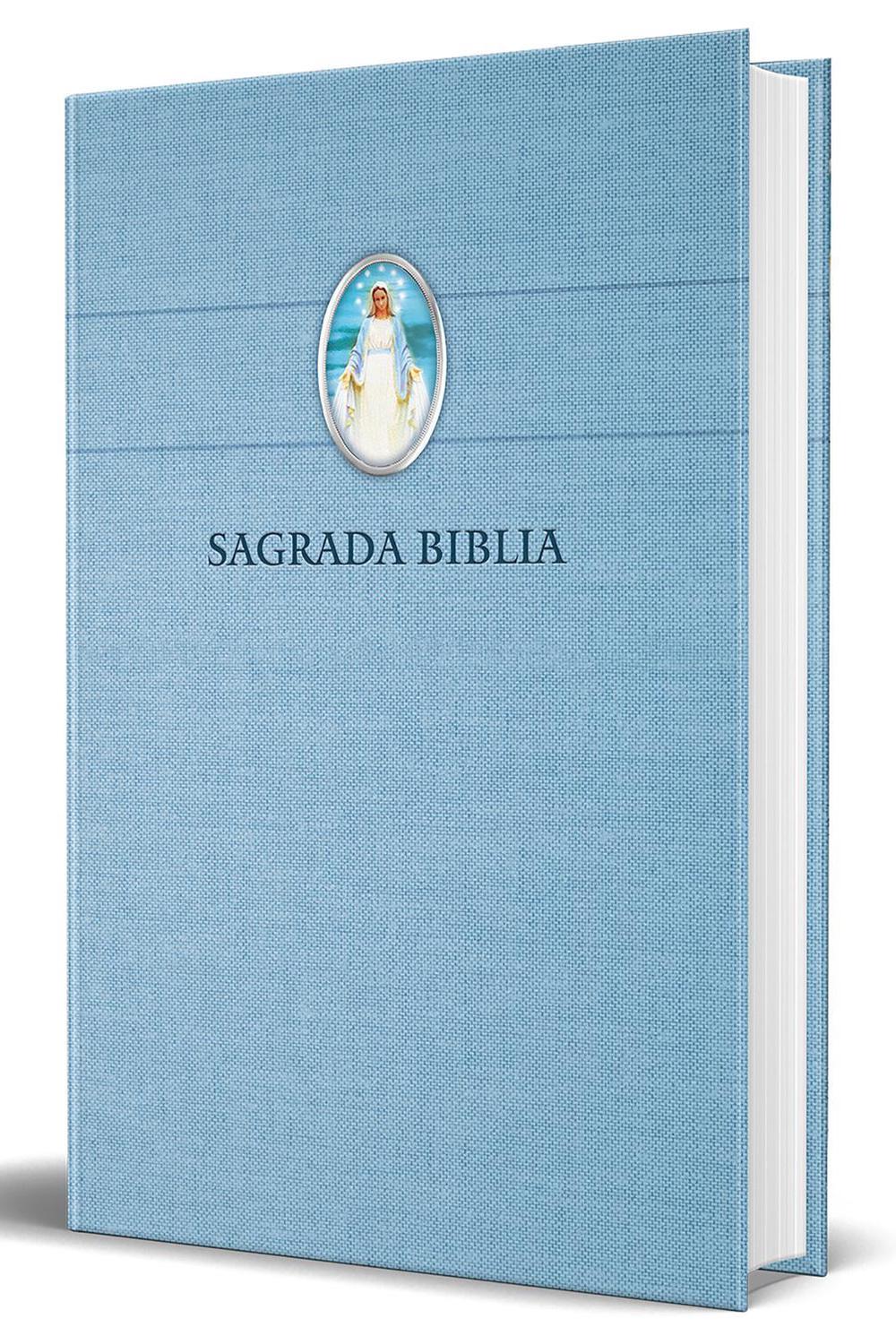 Biblia Católica en español con Virgen Milagrosa en cubierta / Catholic ...