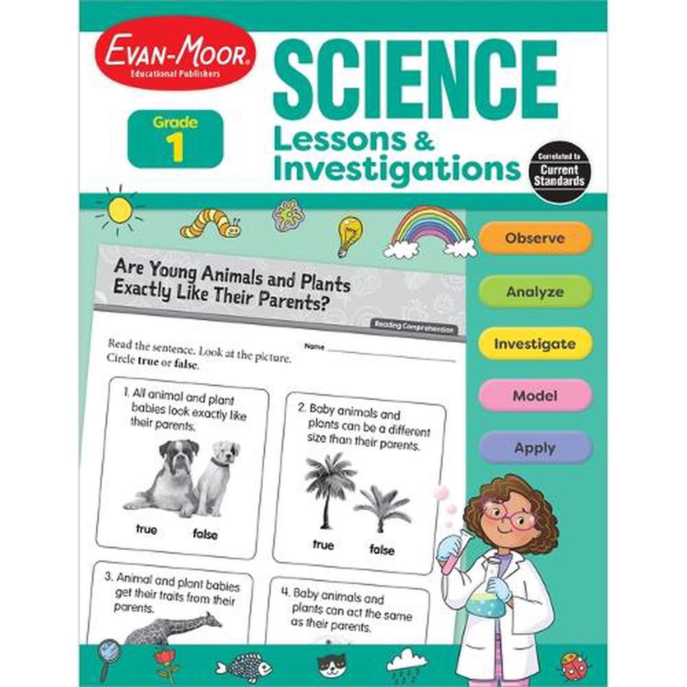 Science Lessons and Investigations, Grade 1 by Evan-Moor Educational ...