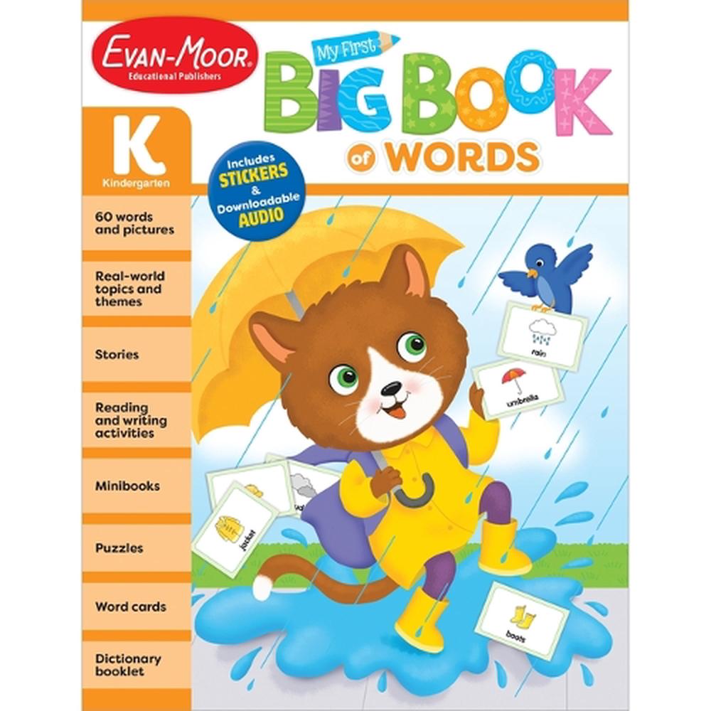 My First Big Book of Words, Grade K Workbook by Evan-Moor Educational ...