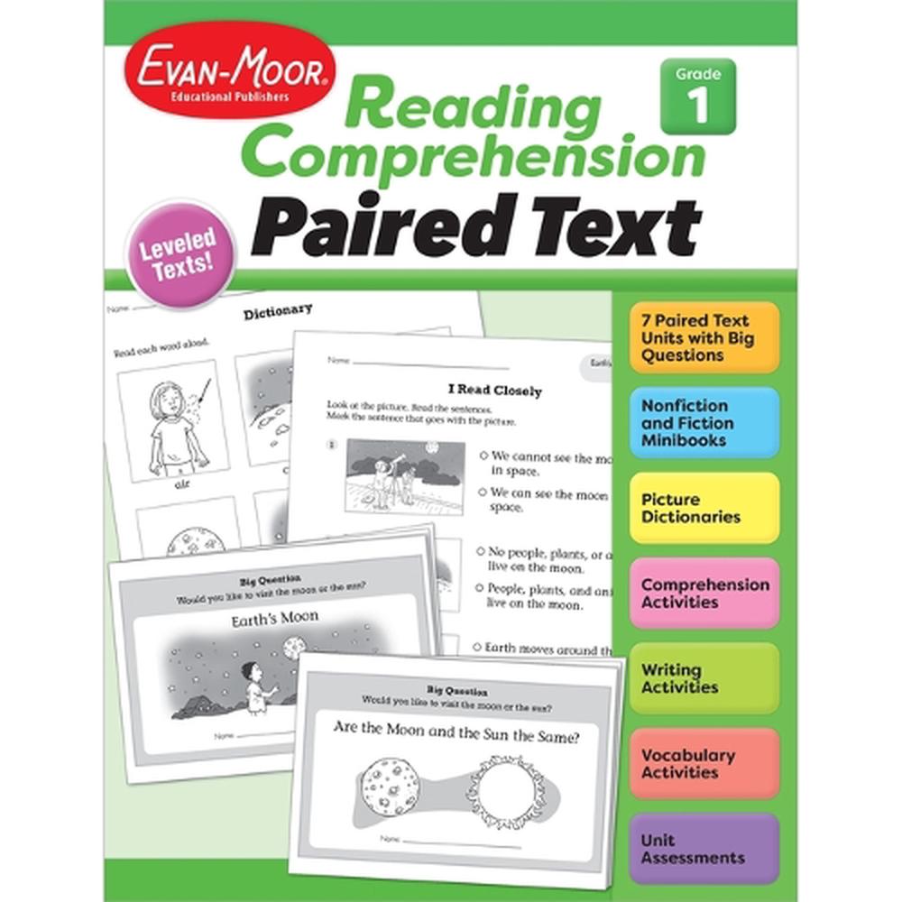 Reading Comprehension: Paired Text, Grade 1 Teacher Resource by Evan ...