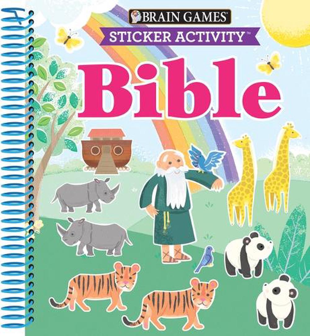 Brain Games - Sticker Activity: Bible (for Kids Ages 3-6) by Little ...