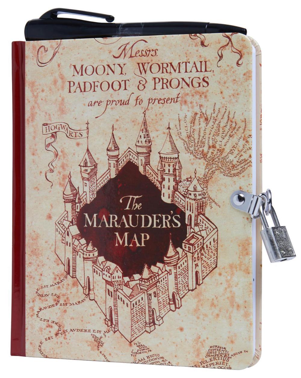 Insight Editions Harry Potter: Marauder's Map Lock and Key Diary | Buy ...
