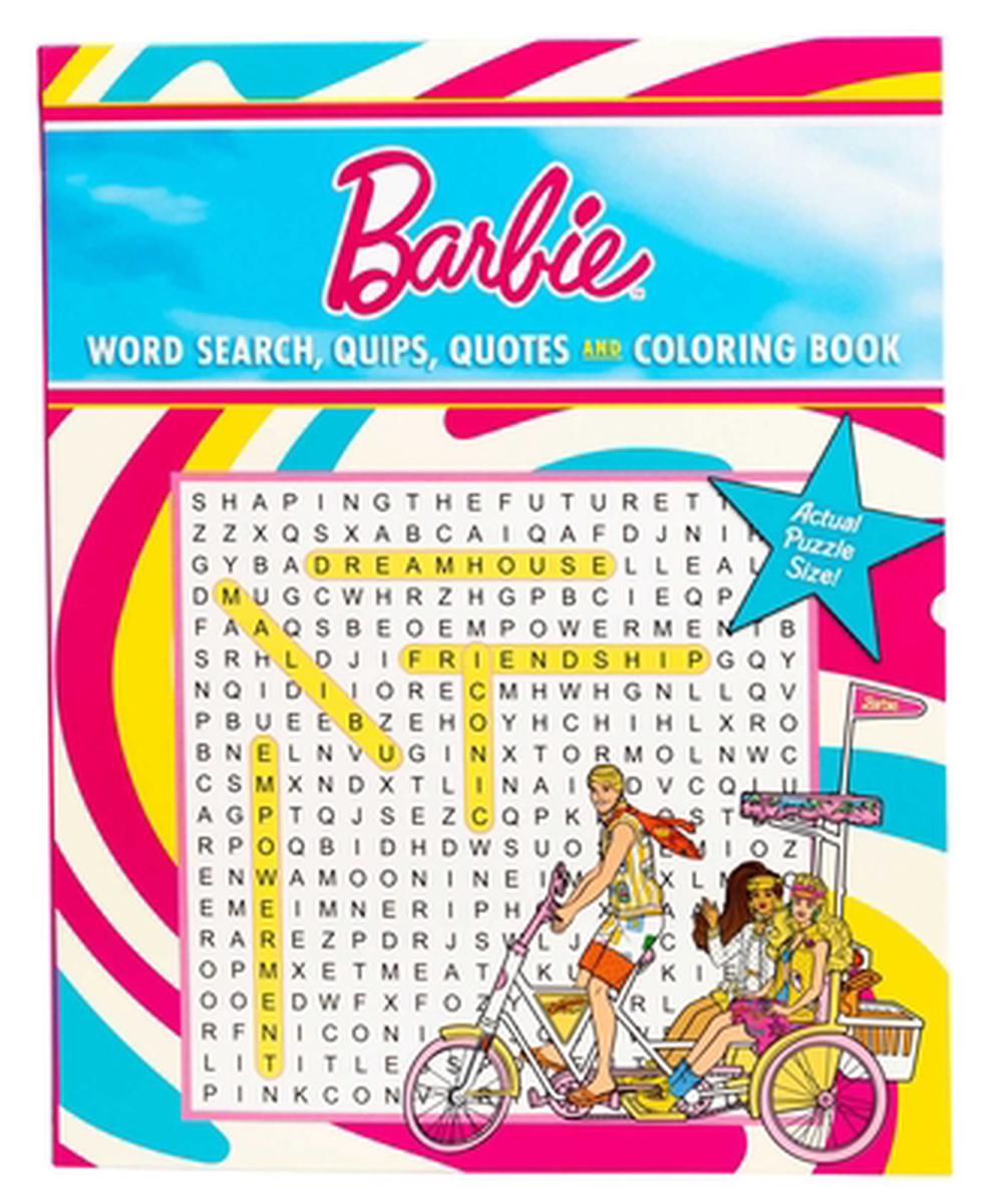 Barbie Word Search, Quips, Quotes, and Coloring Book by Editors of ...