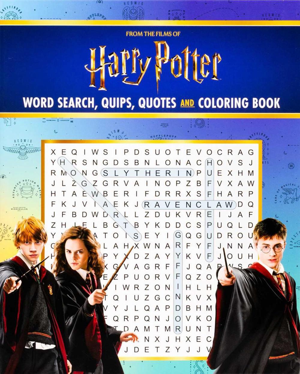 Harry Potter Word Search, Quips, Quotes, and Coloring Book by Editors ...