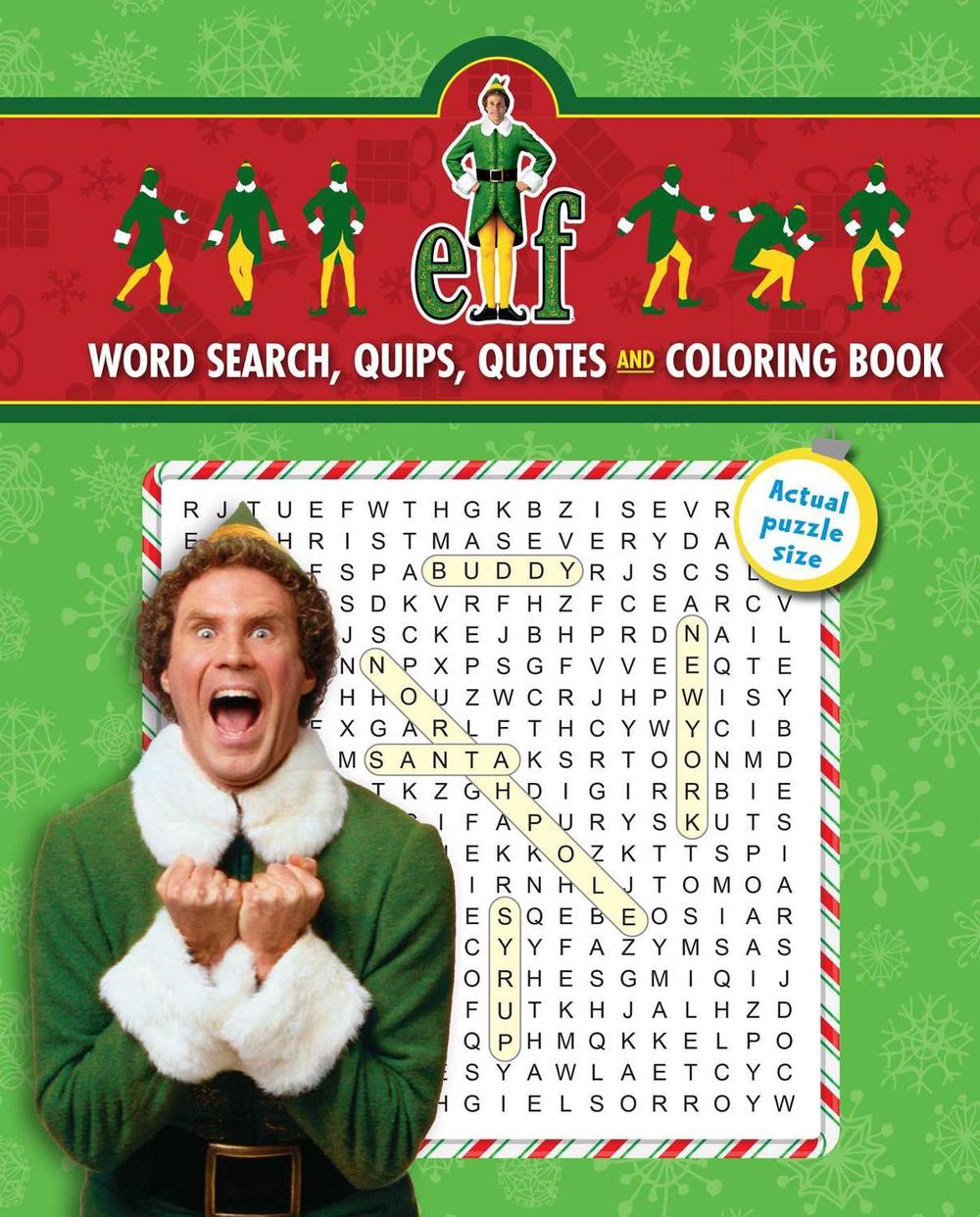 Elf Word Search, Quips, Quotes and Coloring Book by Editors of Thunder ...