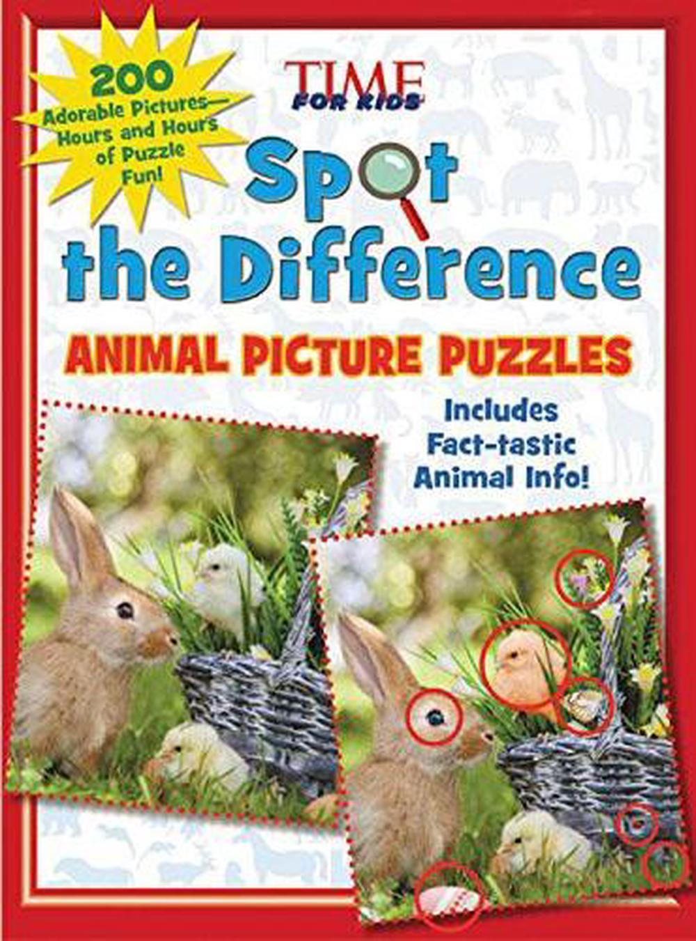 Spot the Difference Animal Picture Puzzles by Time For Kids Magazine ...