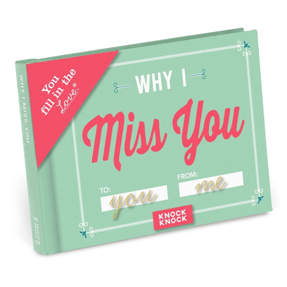 Knock Knock Why I Miss You Book Fill in the Love Fill-in-the-Blank Book ...
