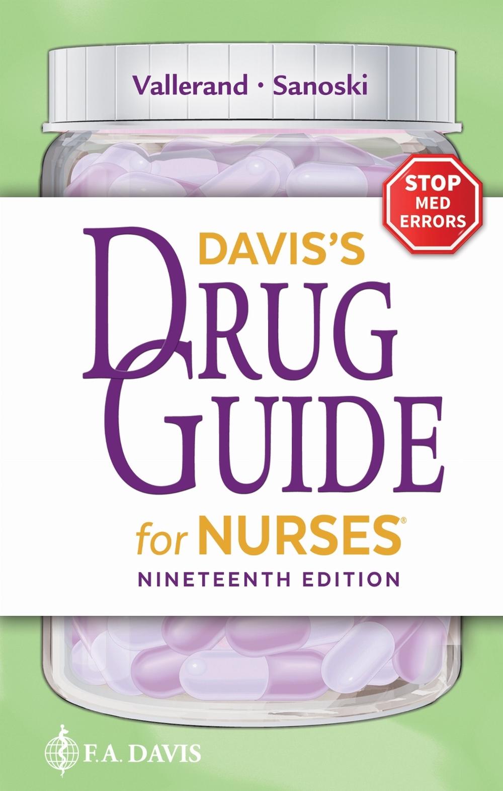 Davis's Drug Guide for Nurses by April Hazard Vallerand, Paperback ...