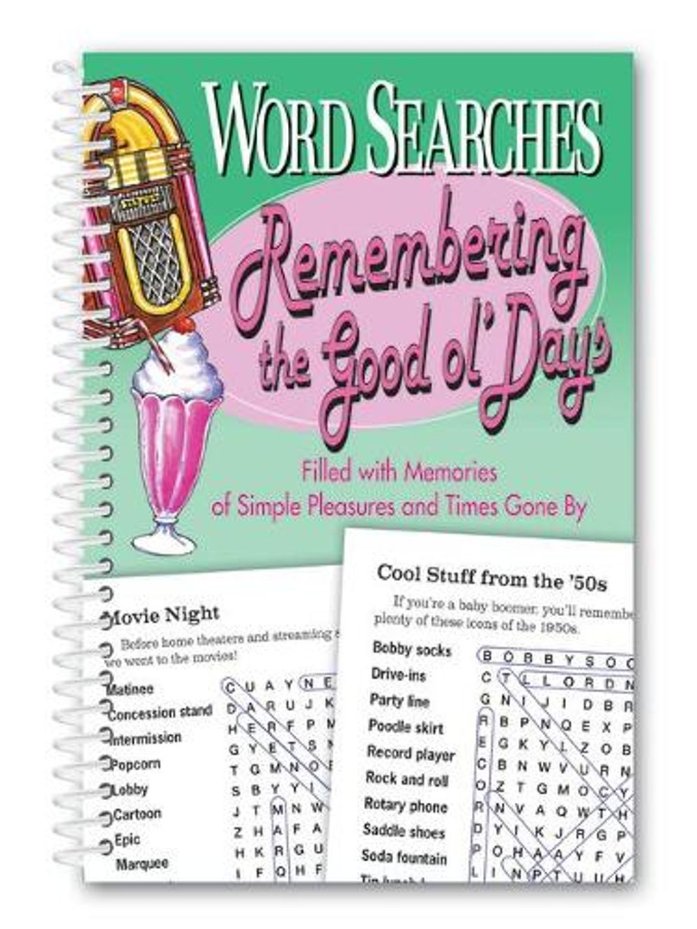 Word Searches Remembering the Good Ol' Days by Product Concept Editors ...