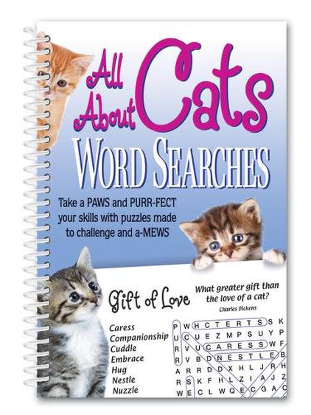 All about Cats Word Searches by Product Concept Editors, Spiral ...
