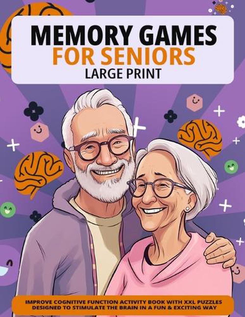 Large Print Memory Games For Seniors by Hunter Publishing, Paperback ...