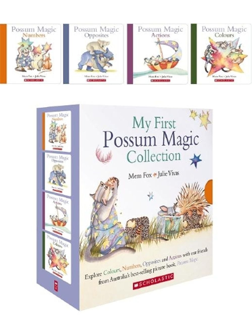 Possum Magic 4 Board Book Boxed Set by Mem Fox, Hardcover ...