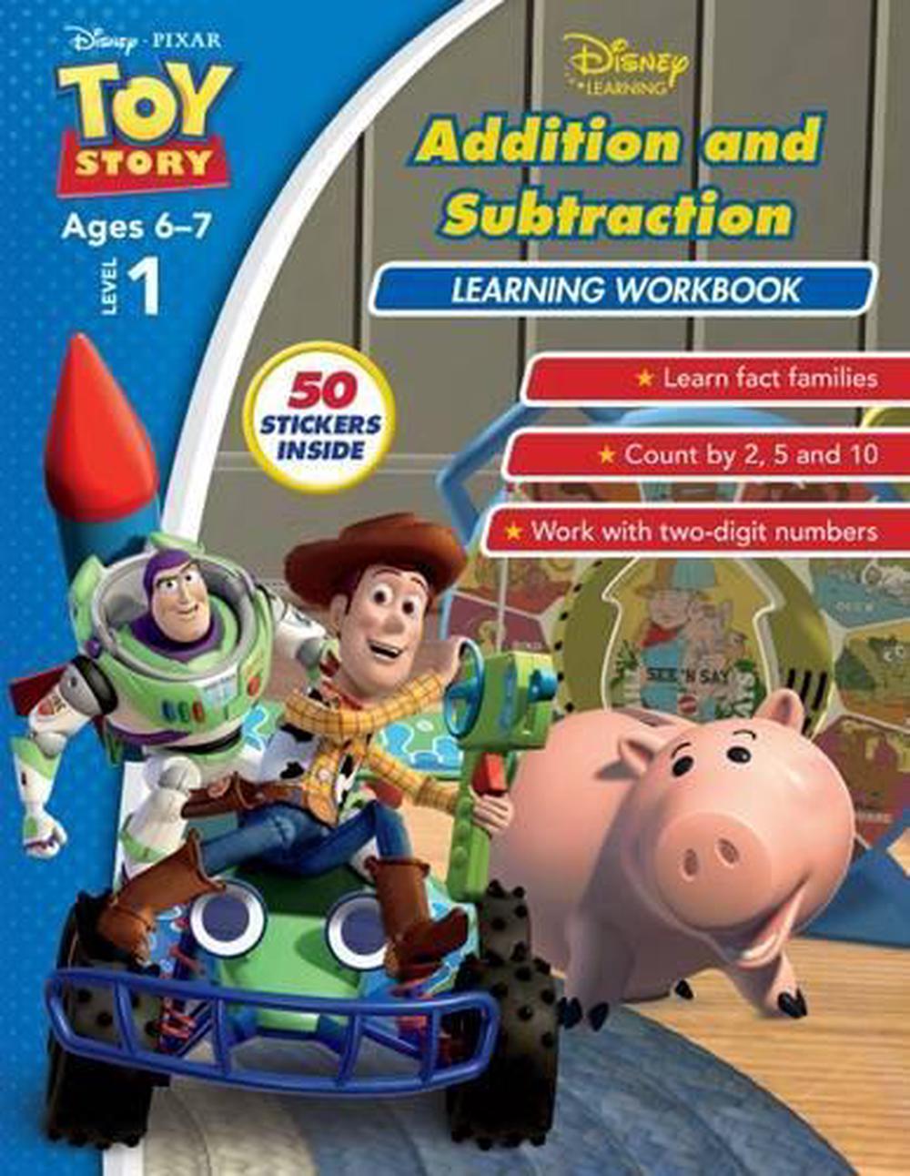 Disney Toy Story: Addition and Subtraction Learning Workbook Level 1 by ...