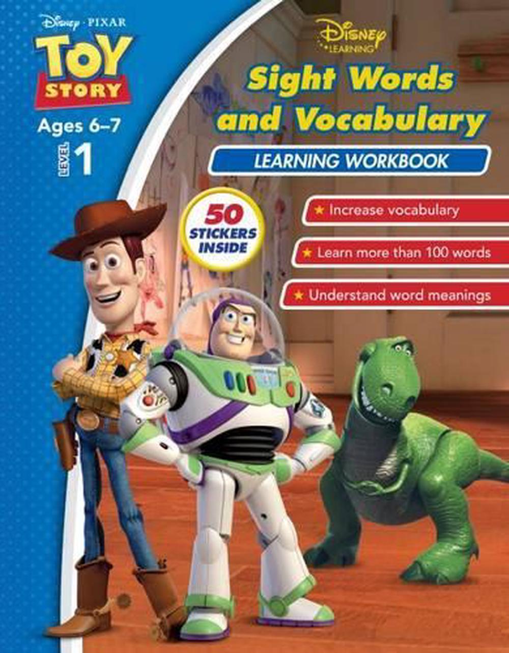 Disney Toy Story: Sight Words and Vocabulary Learning Workbook Level 1 ...