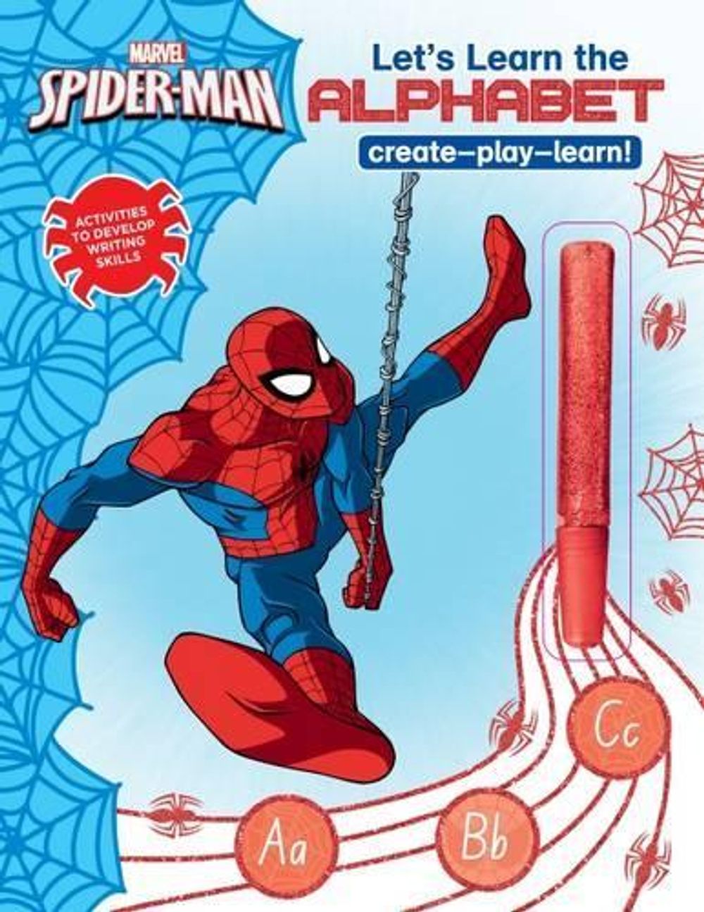 Marvel Learning: Spider-Man: Let's Learn the Alphabet (with Cool Glue ...