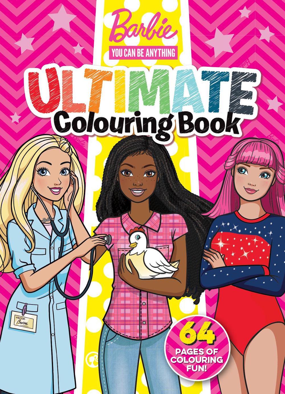 Barbie You Can Be Anything: Ultimate Colouring Book (Mattel), Paperback ...