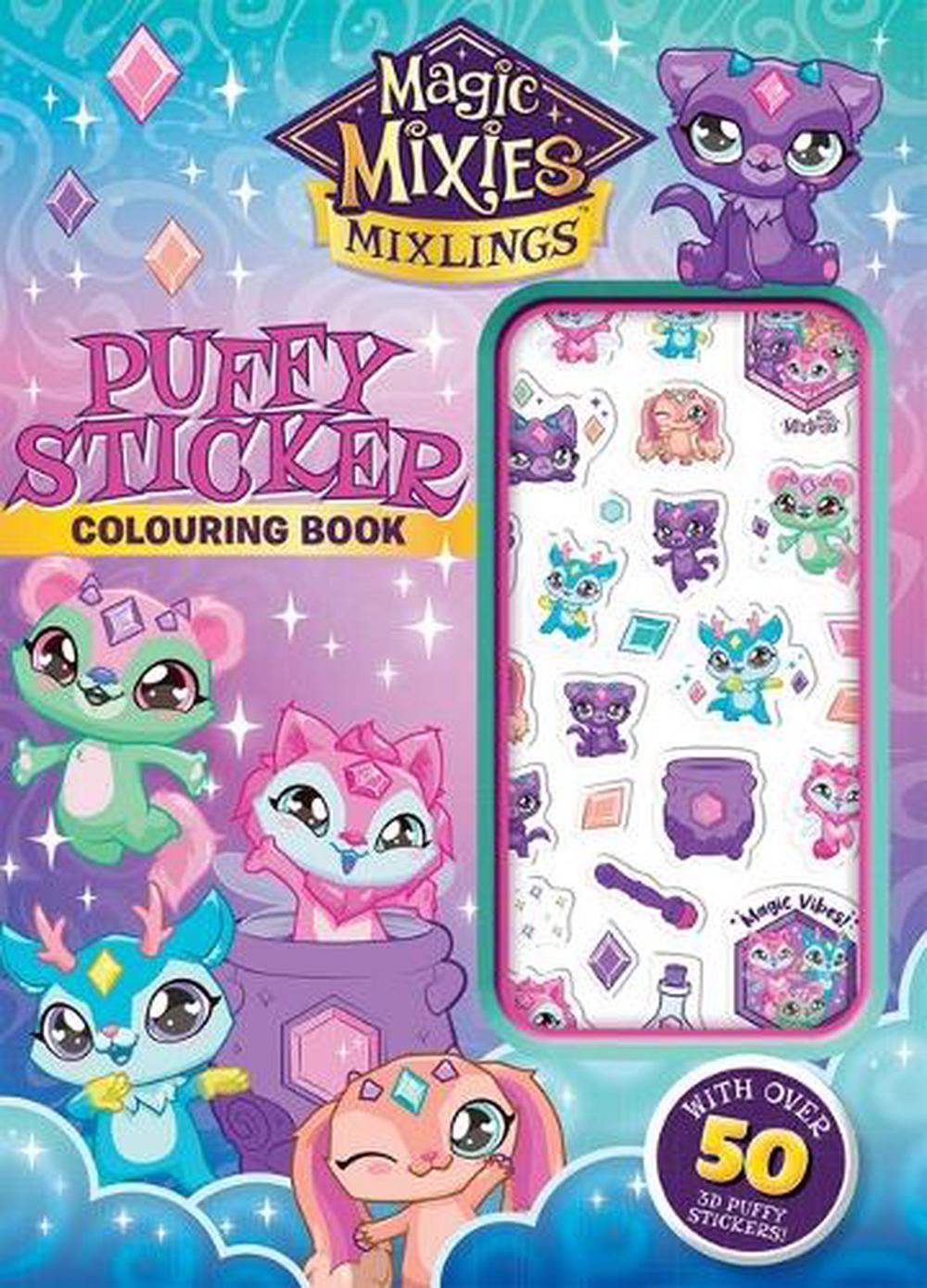 Magic Mixies Mixlings: Puffy Sticker Colouring Book (Moose), Paperback ...