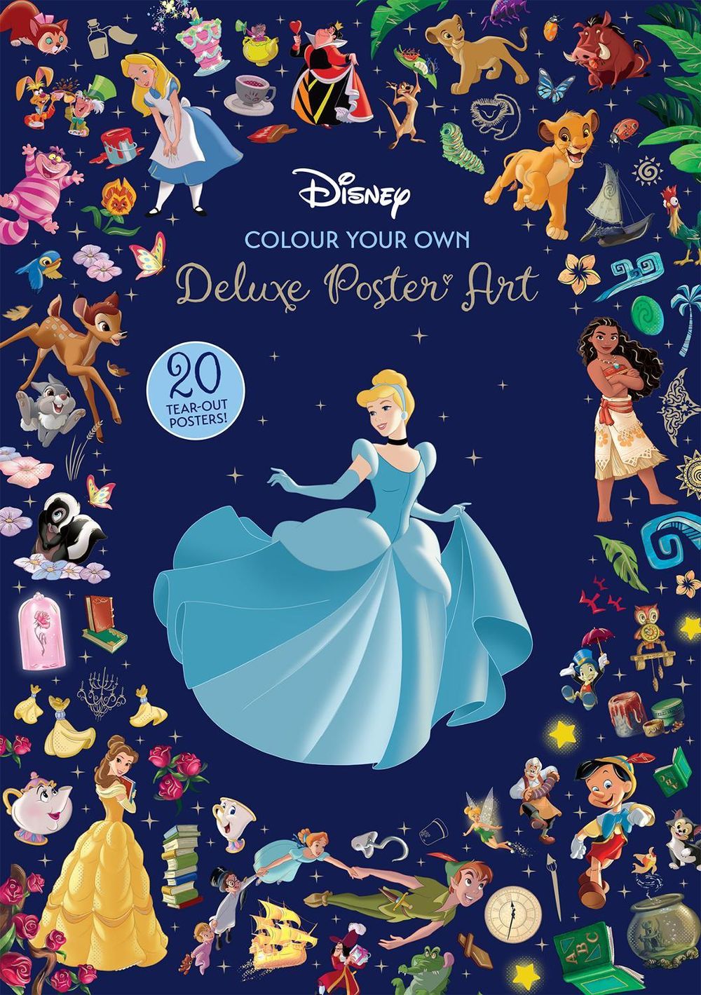 Disney: Colour You Own Deluxe Poster Art, Paperback, 9781760266660 ...