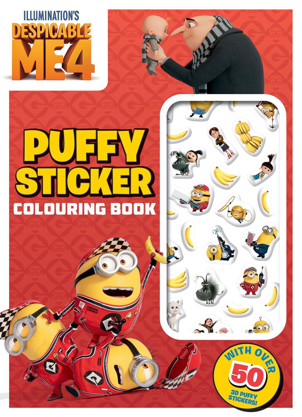 Despicable Me 4: Puffy Sticker Colouring Book (Universal), Paperback ...