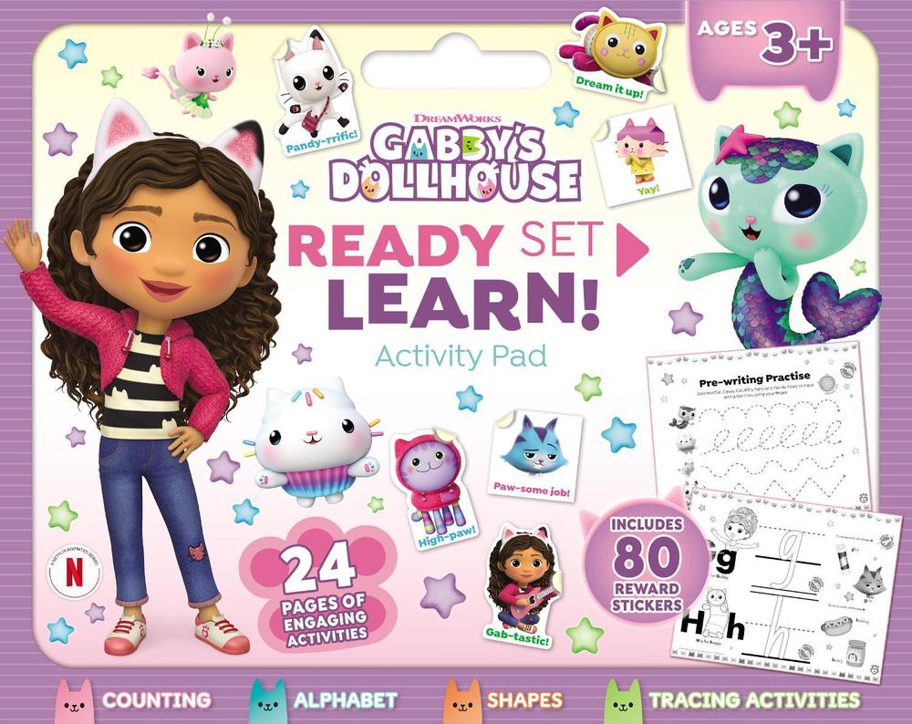 Gabby's Dollhouse: Ready Set Learn! Activity Pad (DreamWorks: Ages 3 ...