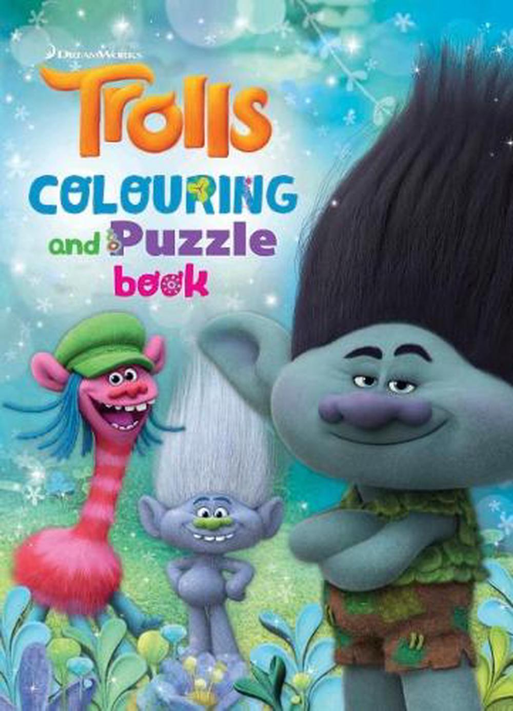 Dreamworks: Trolls Colouring & Puzzle Book, Paperback, 9781760665395 ...