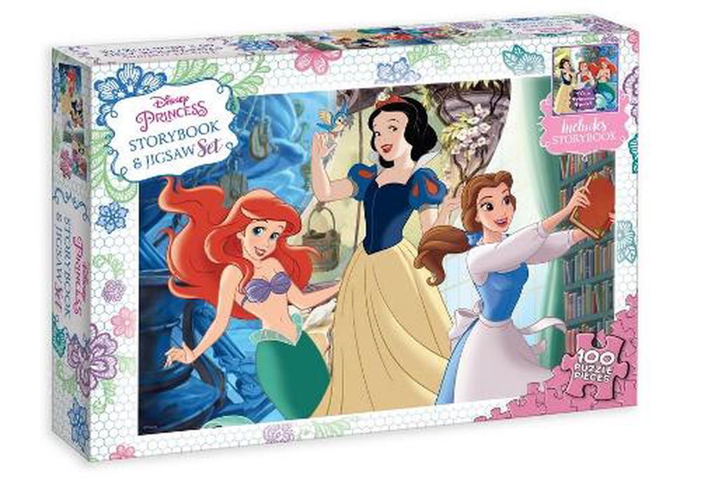 Disney Princess: Storybook and Jigsaw Set (100 Pieces), Paperback ...
