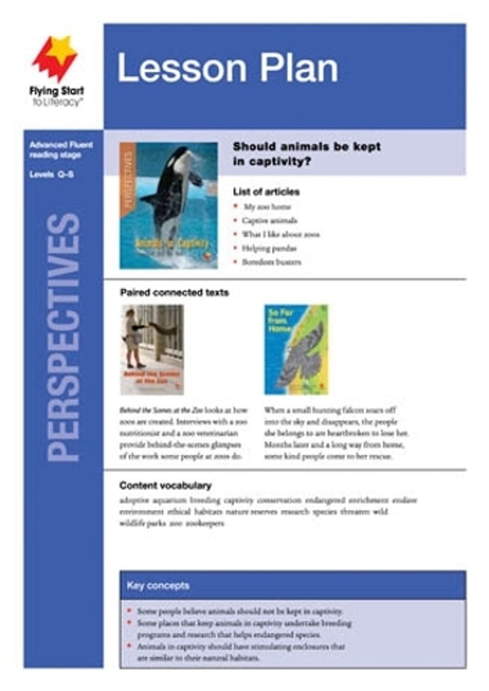 Lesson Plan - Animals in Captivity: The Good and the Bad by Shanahan ...