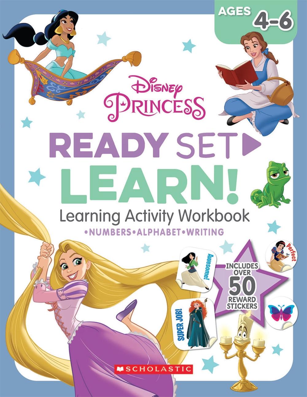 Disney Princess: Ready Set Learn! Learning Activity Workbook (Ages 4 ...