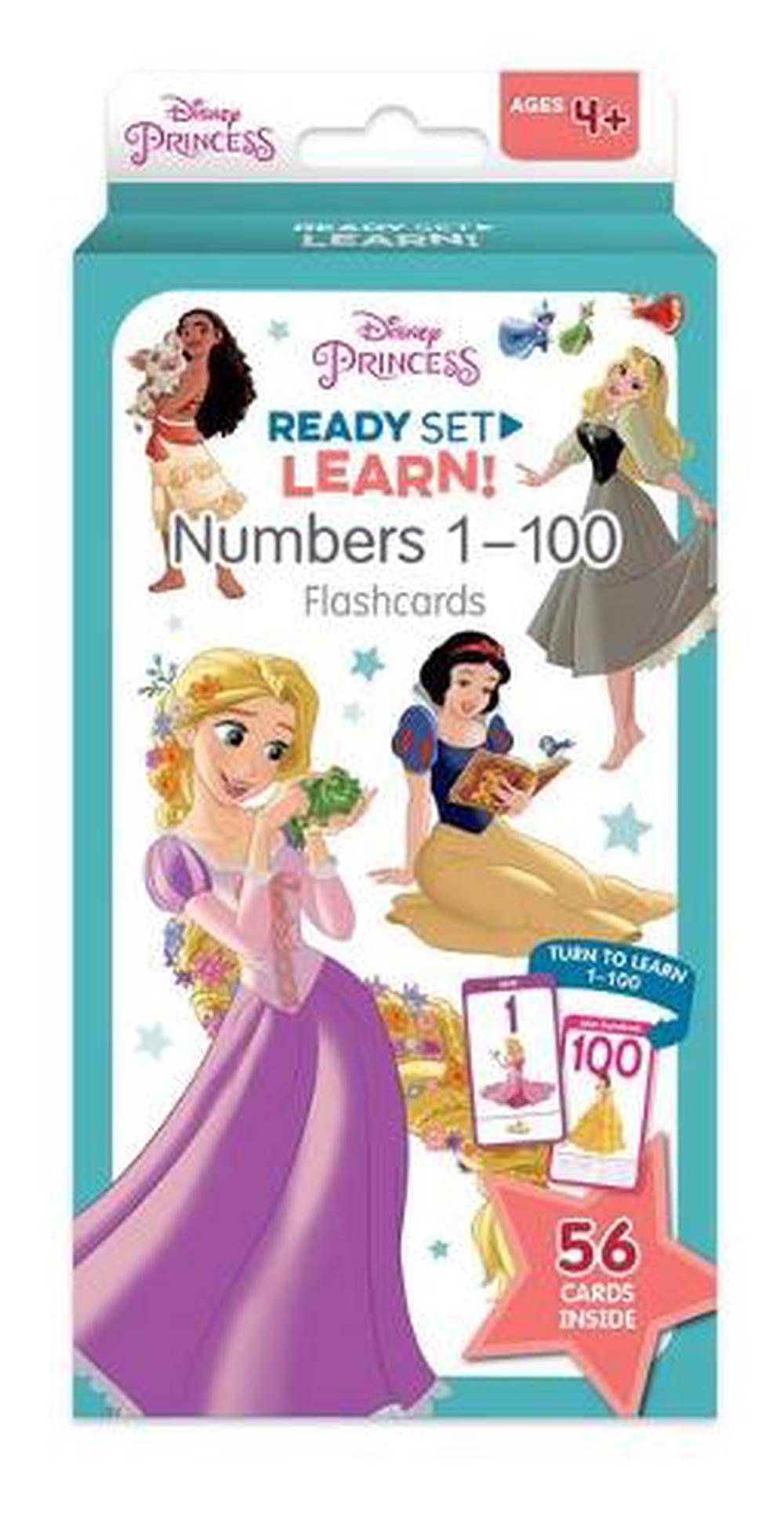Disney Princess: Ready Set Learn! Numbers 1-100 Flashcards (Ages 4 ...