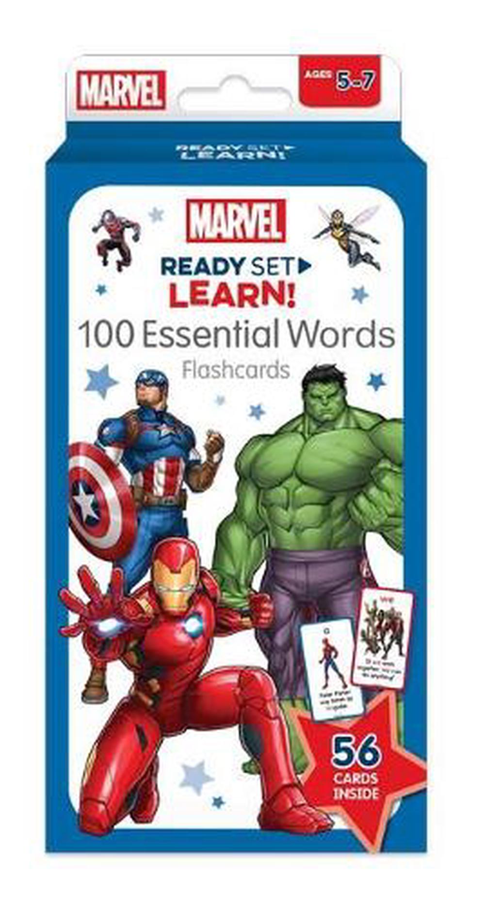 Marvel: Ready Set Learn! 100 Essential Words Flashcards (Ages 5 - 7 ...