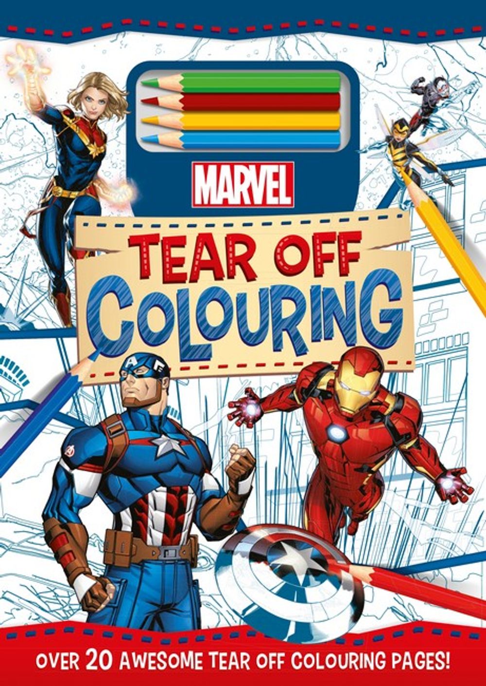 Marvel: Tear Off Colouring, Paperback, 9781761120763 | Buy online at ...