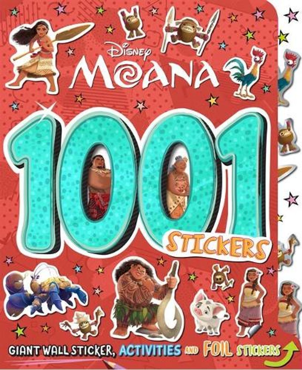 Moana: 1001 Stickers (Disney) by Sarah Mlynowski, Paperback ...