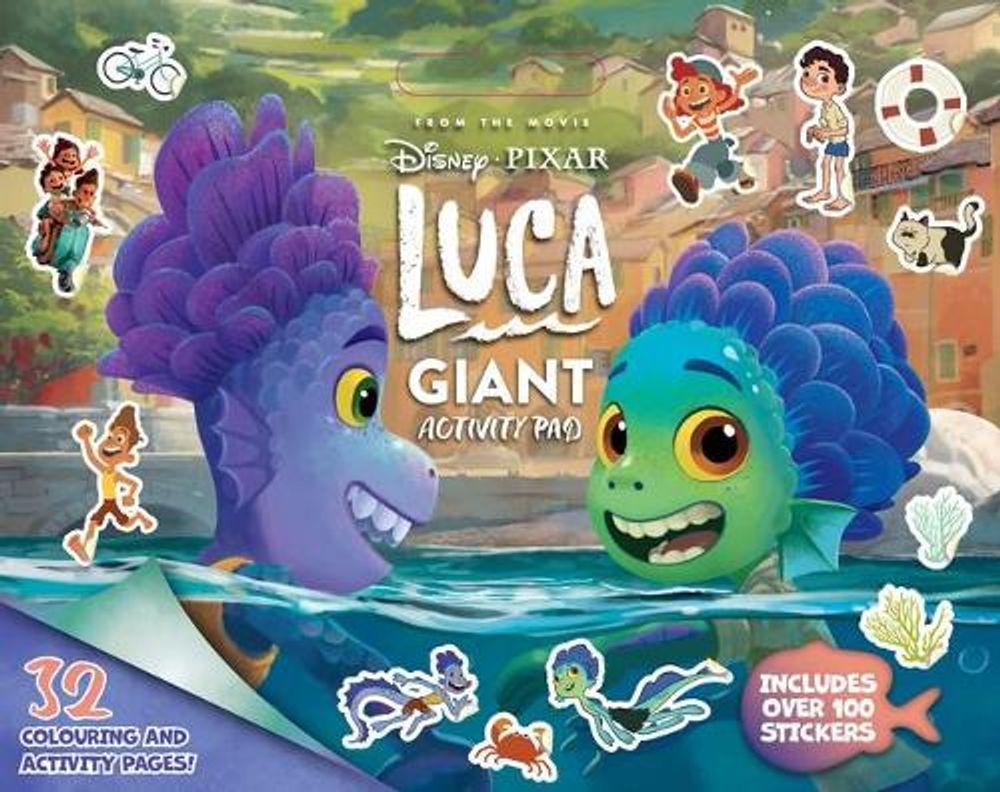 Luca: Giant Activity Pad (Disney-Pixar) by Dav Pilkey, Paperback ...