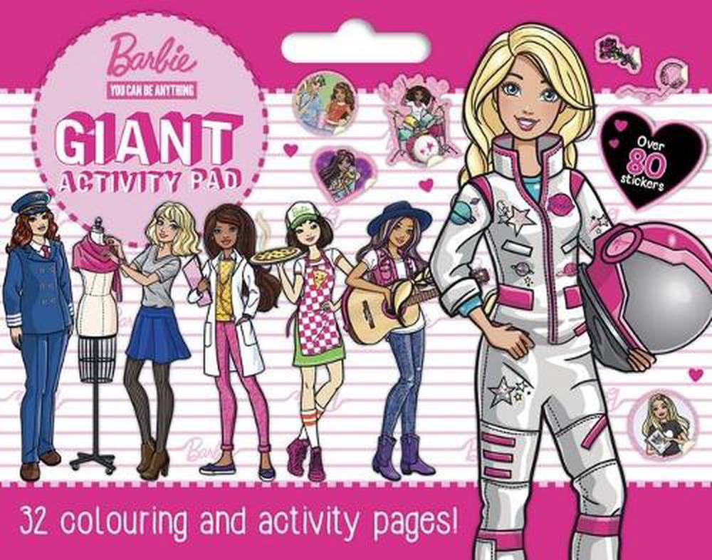Barbie You Can Be Anything: Giant Activity Pad (Mattel), Paperback ...