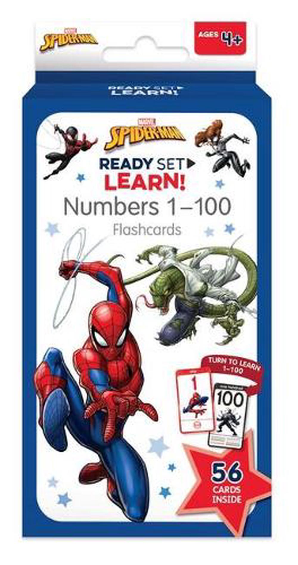 Spider-Man: Ready Set Learn! Numbers 1-100 Flashcards (Marvel: Ages 4 ...