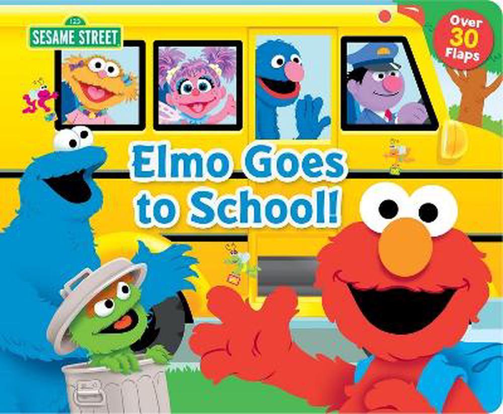 Elmo Goes to School! (Sesame Street: Lift-the-Flap), Board Book ...