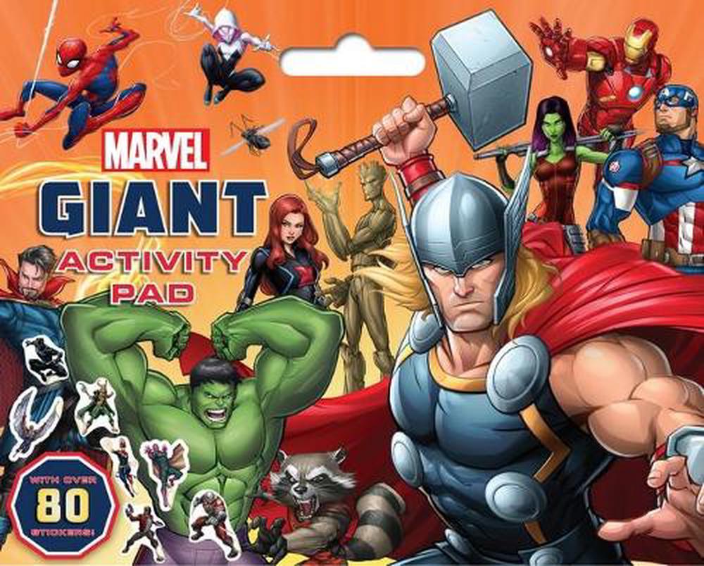 Marvel: Giant Activity Pad (Featuring Thor), Paperback, 9781761206047 ...