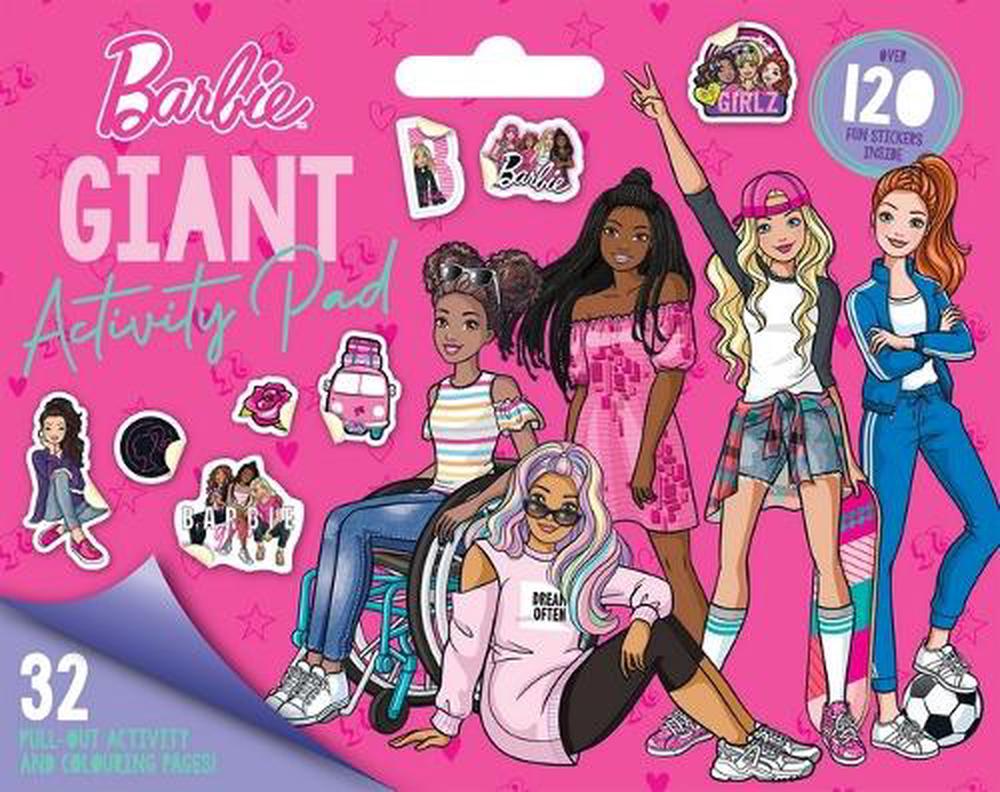 Barbie: Giant Activity Pad (Mattel), Paperback, 9781761207143 | Buy ...