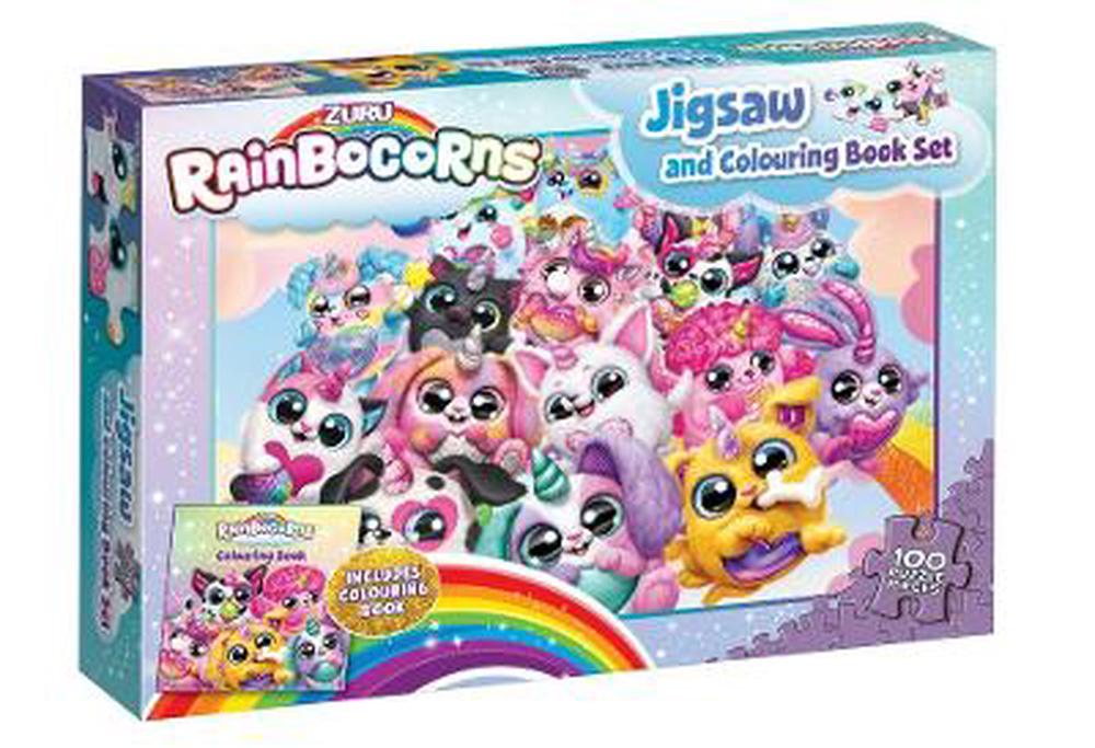 Rainbocorns: Jigsaw and Colouring Book Set (100 Pieces), Paperback, 9781761291210 | Buy online ...