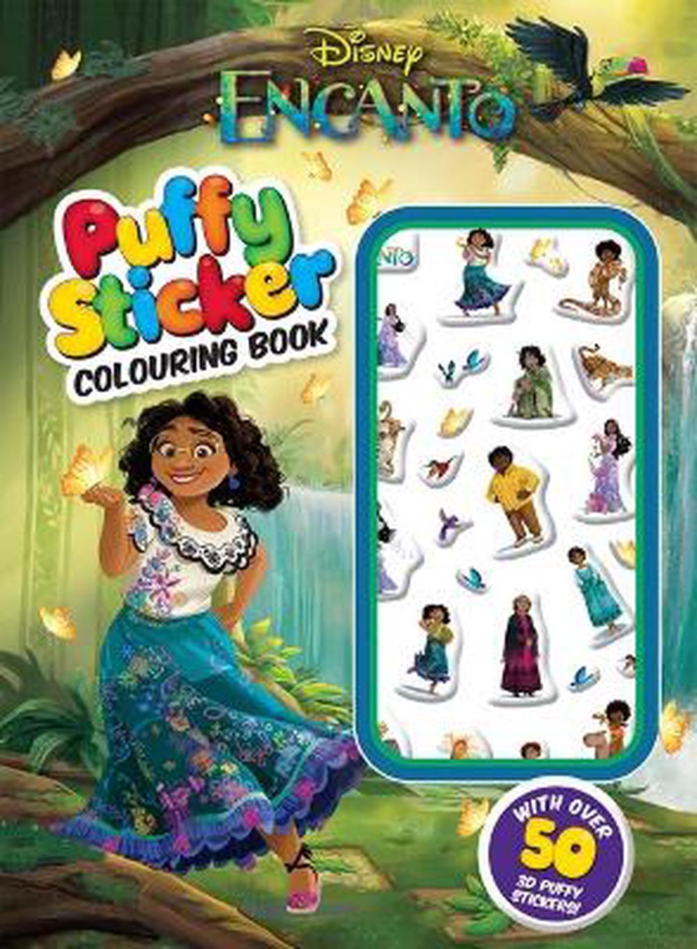 Encanto: Puffy Sticker Colouring Book (Disney), Paperback ...