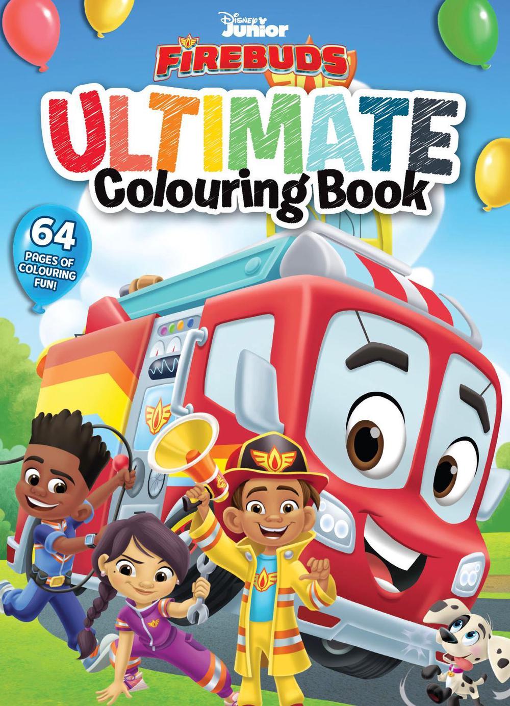 Firebuds: Ultimate Colouring Book (Disney Junior), Paperback ...