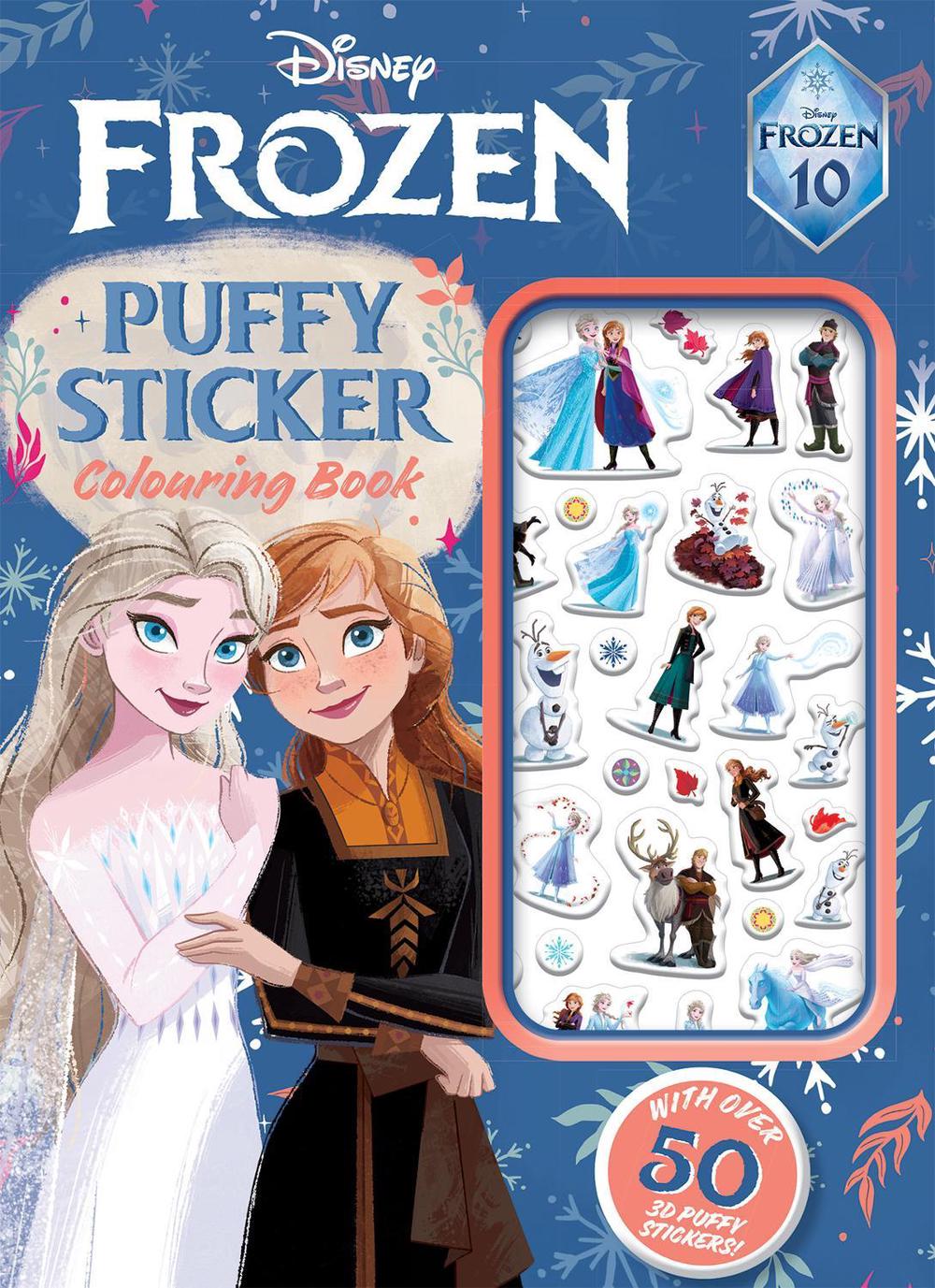 Frozen 10th Anniversary: Puffy Sticker Colouring Book (Disney ...